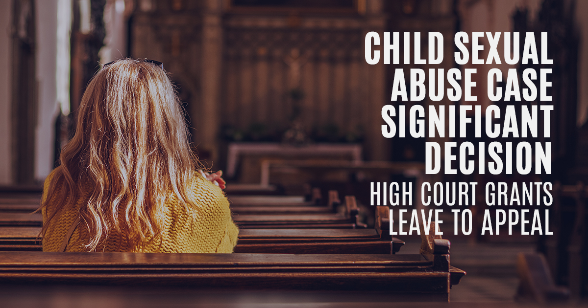 High Court Win for Survivors of Child Sexual Abuse