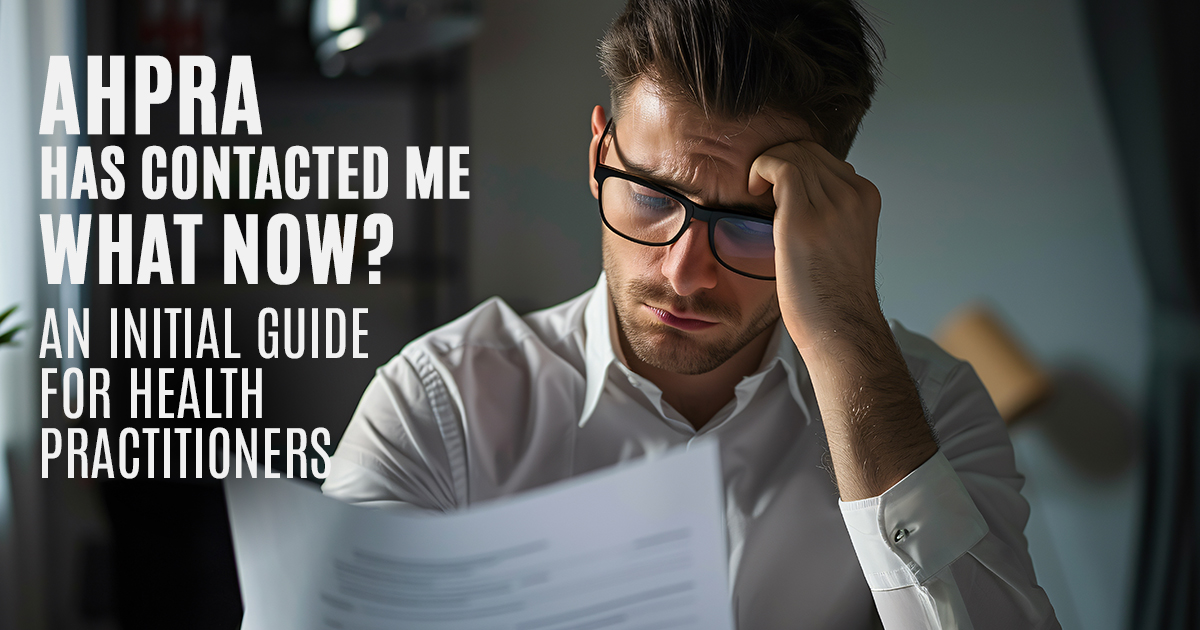 What to do if You Receive an AHPRA Notification | Health Lawyers